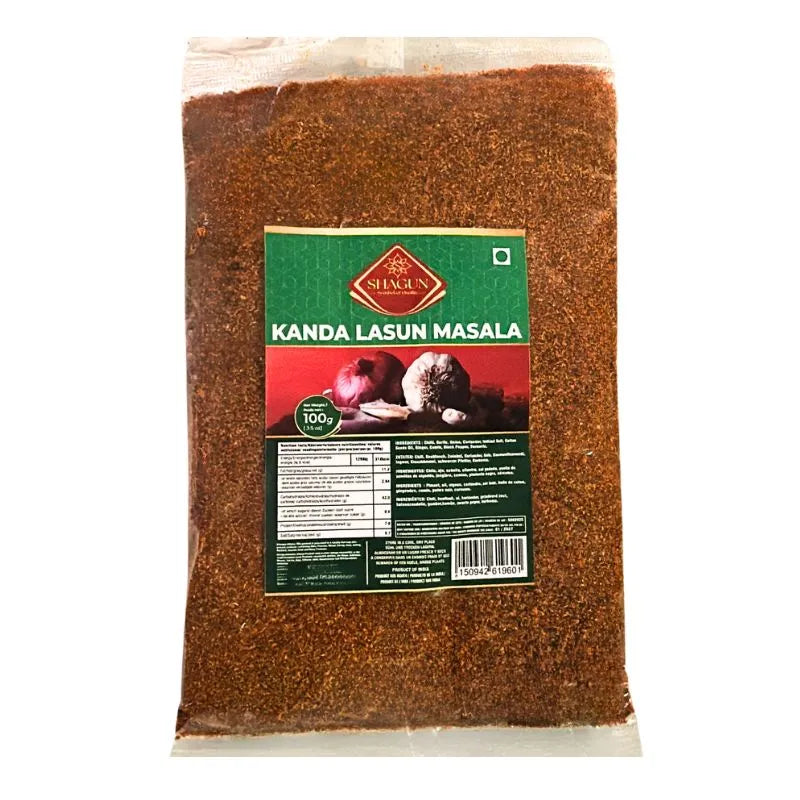 Shagun Kanda Lasun Masala - 100g Online in Europe at GlobalFoodHub.com